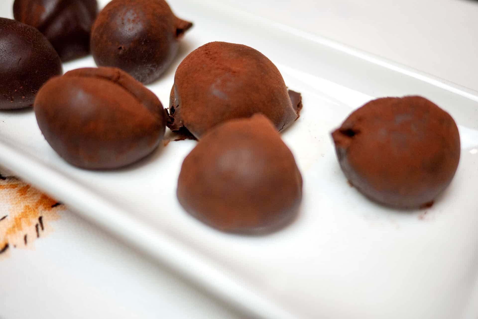 Chestnuts Double Dipped in Chocolate - Vicki's Greek Recipes