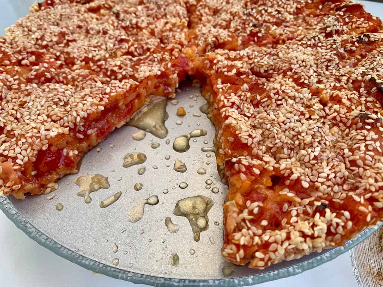 Greek watermelon pie (Karpouzopita) - Vicki's Greek Recipes